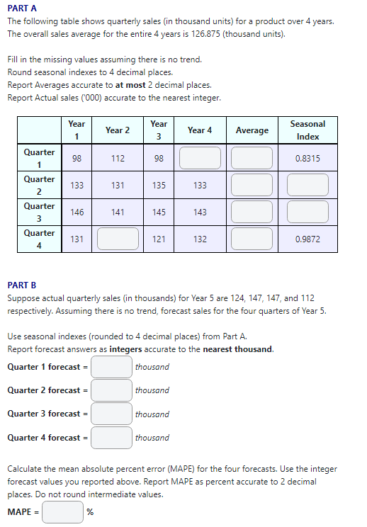 Solved Please fill in everything, thank you. All the | Chegg.com