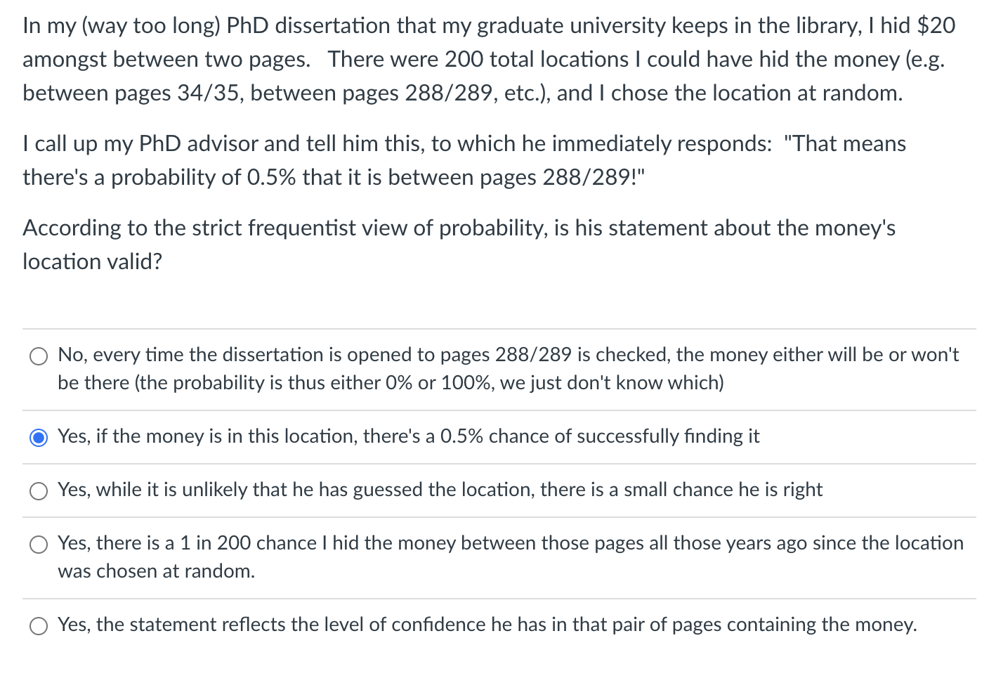 Solved In my (way too long) PhD dissertation that my | Chegg.com