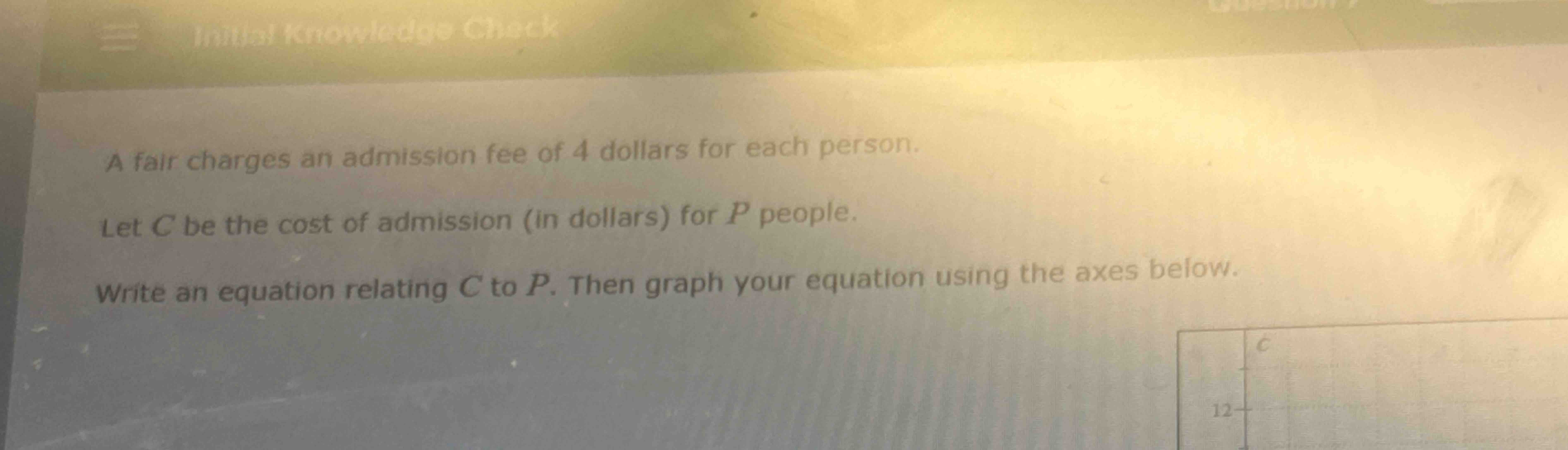 Solved A fair charges an admission fee of 4 ﻿dollars for | Chegg.com