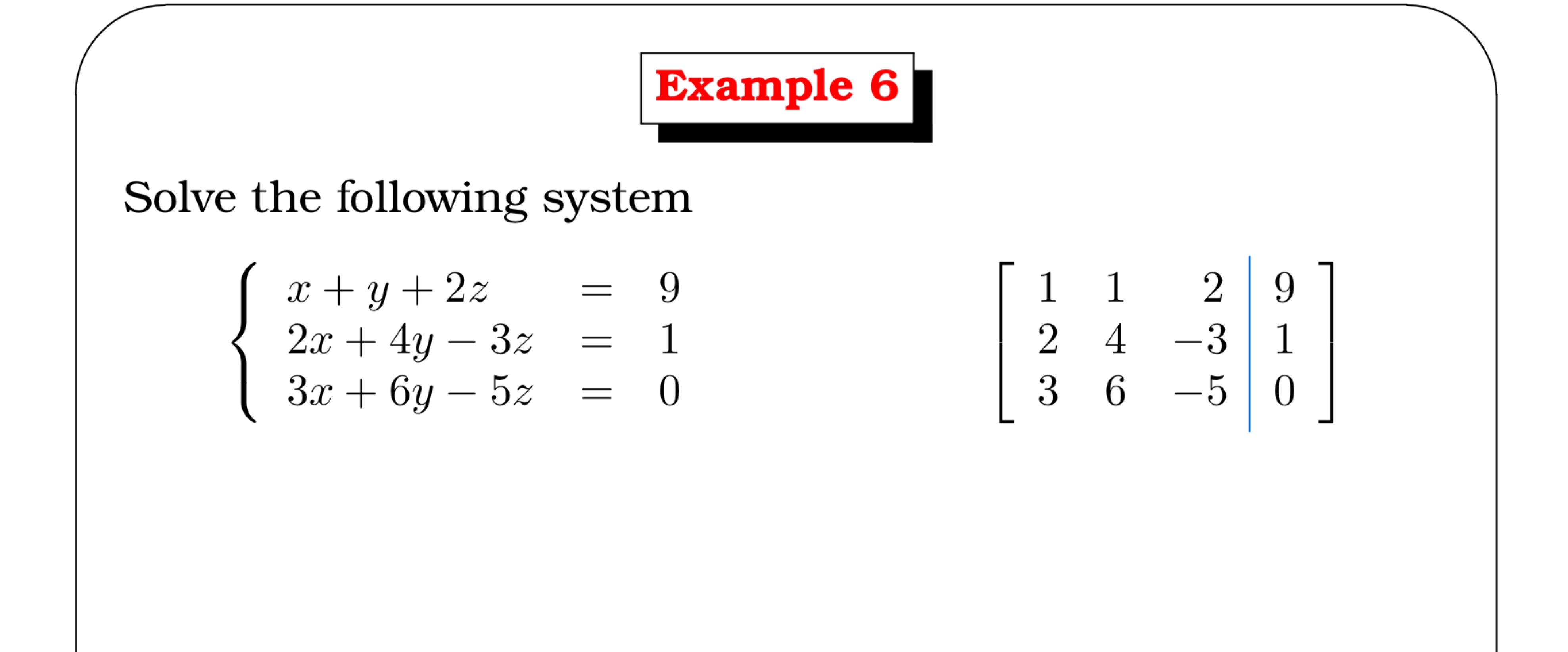 Example 6Solve the following | Chegg.com