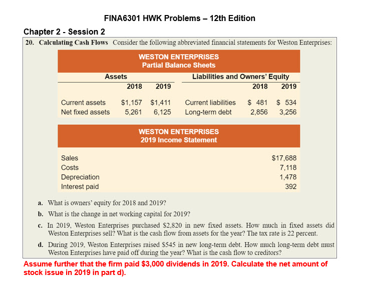 Solved FINA6301 HWK Problems – 12th Edition Chapter 2 - | Chegg.com Solved FINA6301 HWK Problems – 12th Edition Chapter 2 - | Chegg.com