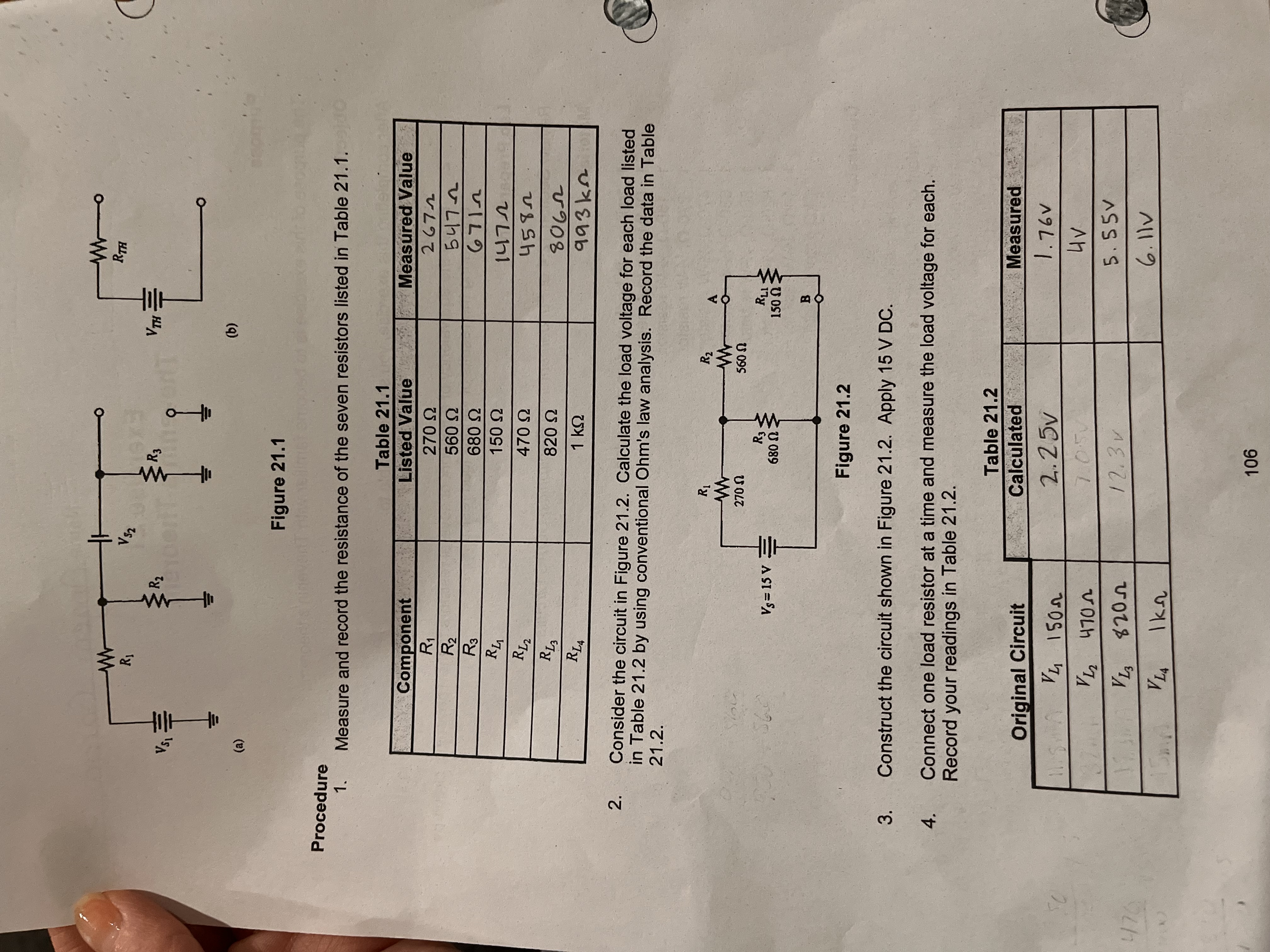 Solved Procedure1. ﻿Measure and record the resistance of | Chegg.com
