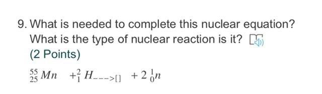 Solved 9. What is needed to complete this nuclear equation? | Chegg.com