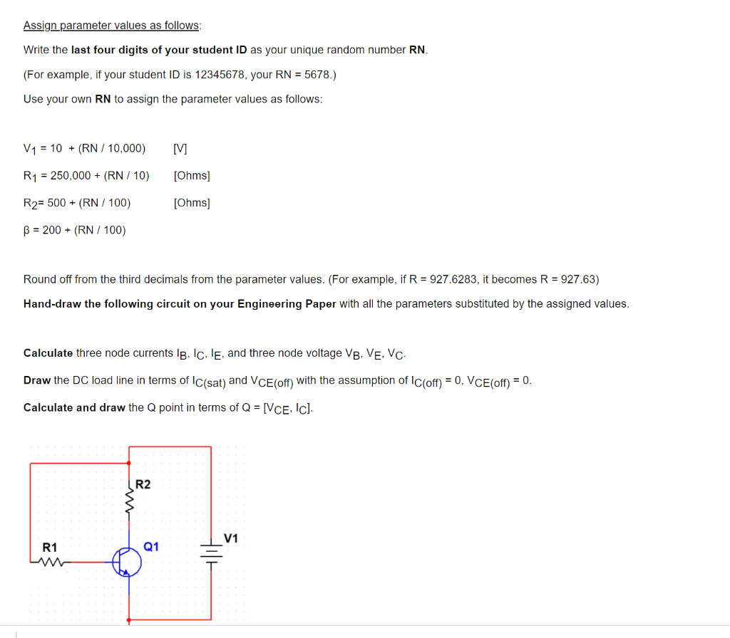 Solved Assign parameter values as follows: Write the last | Chegg.com