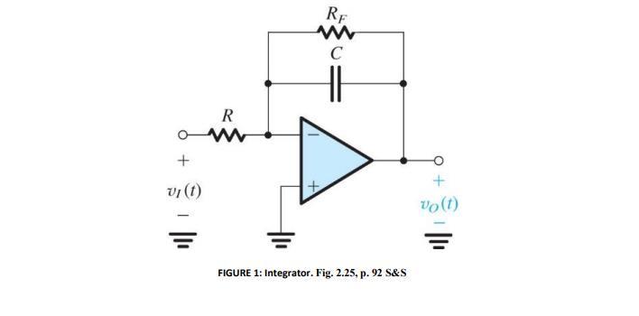 Solved FIGURE 1: Integrator. Fig. 2.25, p. 92 S\&S- Sketch | Chegg.com