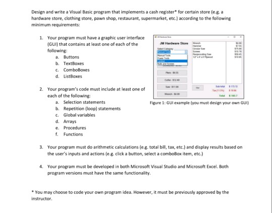 Design and write a Visual Basic program that | Chegg.com