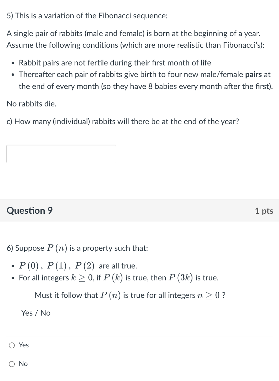 Solved 5) This is a variation of the Fibonacci sequence: A | Chegg.com