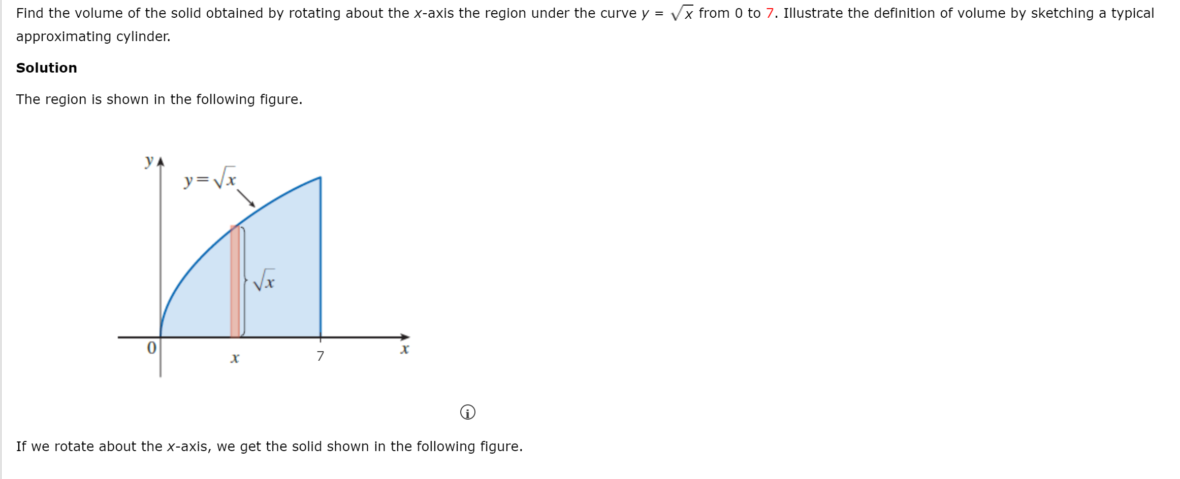 Solved Find the volume of the solid obtained by rotating | Chegg.com