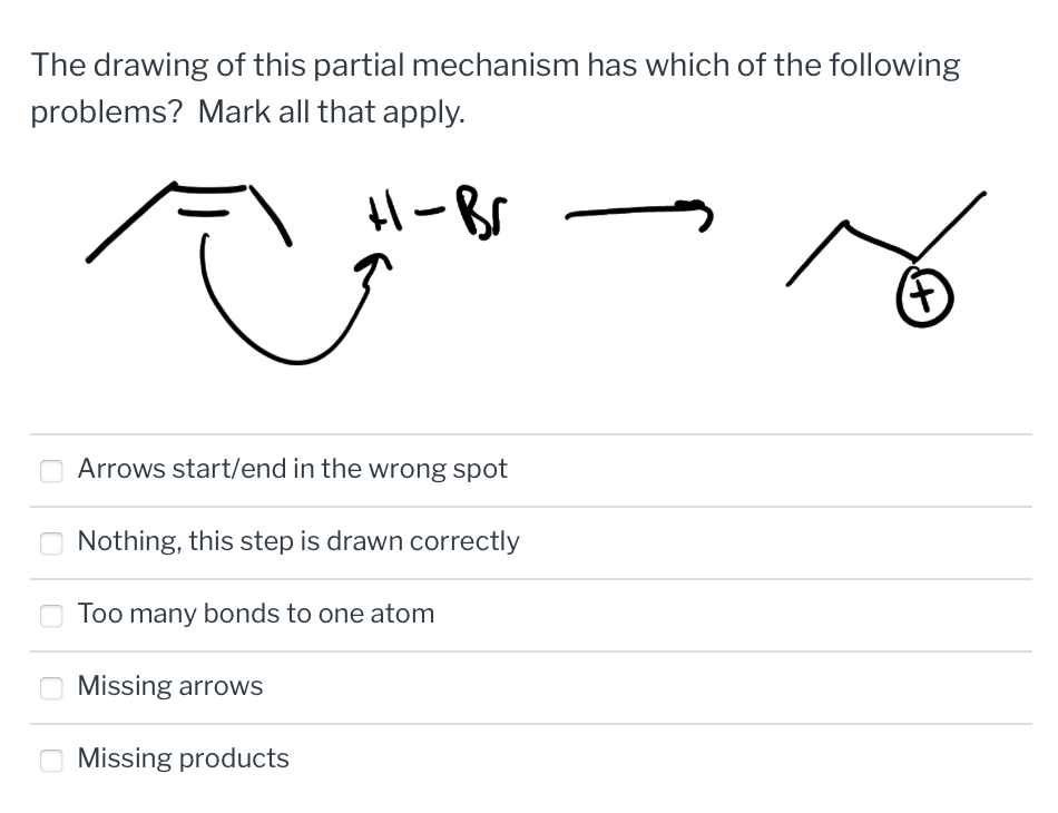 Solved The drawing of this partial mechanism has which of | Chegg.com