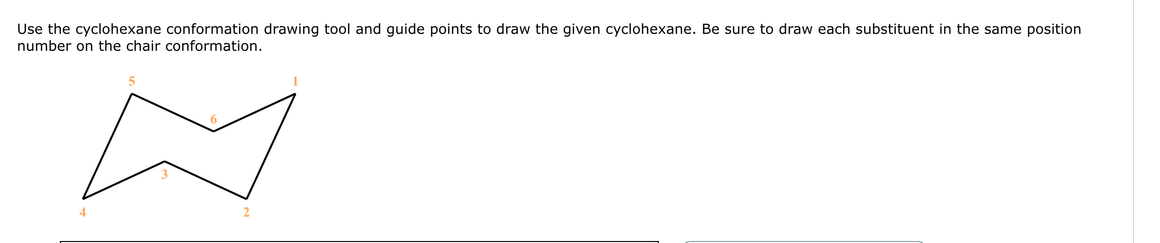Solved Consider the cyclohexane below. Use the | Chegg.com