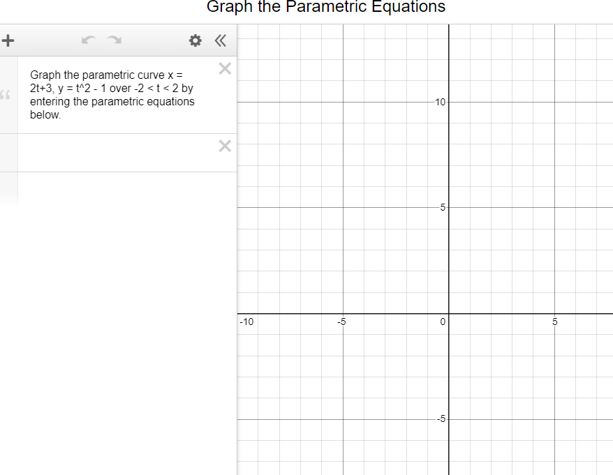 Solved Graph the Parametric Equations
