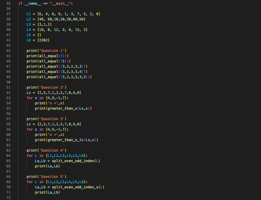 Solved Need help in Python implementing these certain lists. | Chegg.com