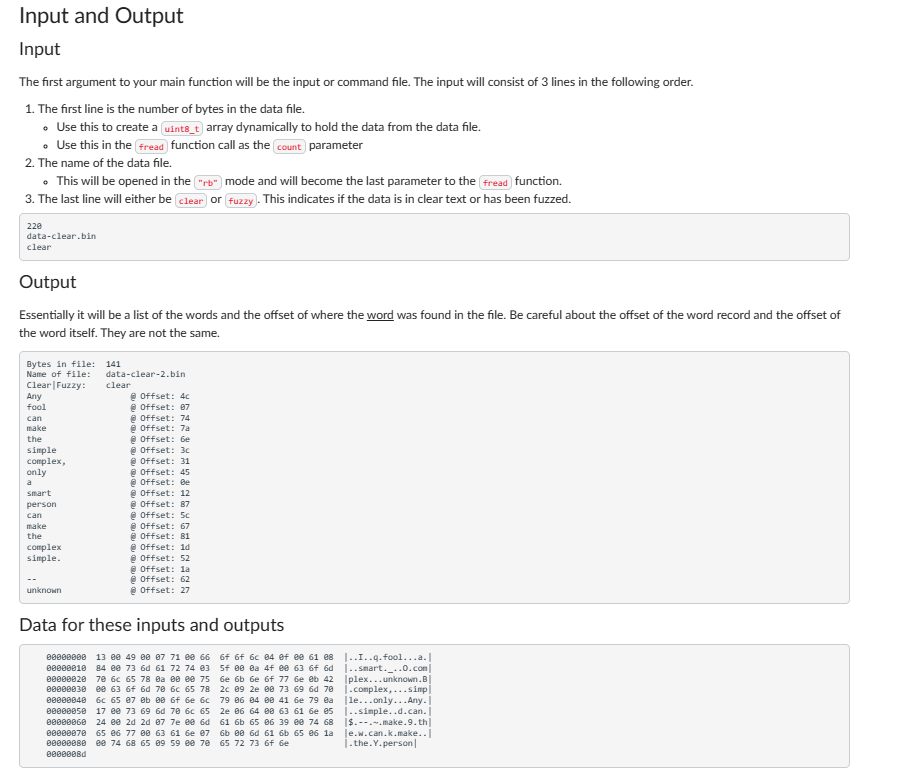 Solved write ﻿a ﻿main.c ﻿file ﻿to ﻿accompany ﻿my | Chegg.com