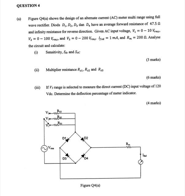 Solved QUESTION 4 Figure 04(a) shows the design of an | Chegg.com