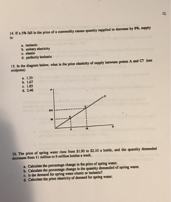Solved For each question, I am required to circle the | Chegg.com