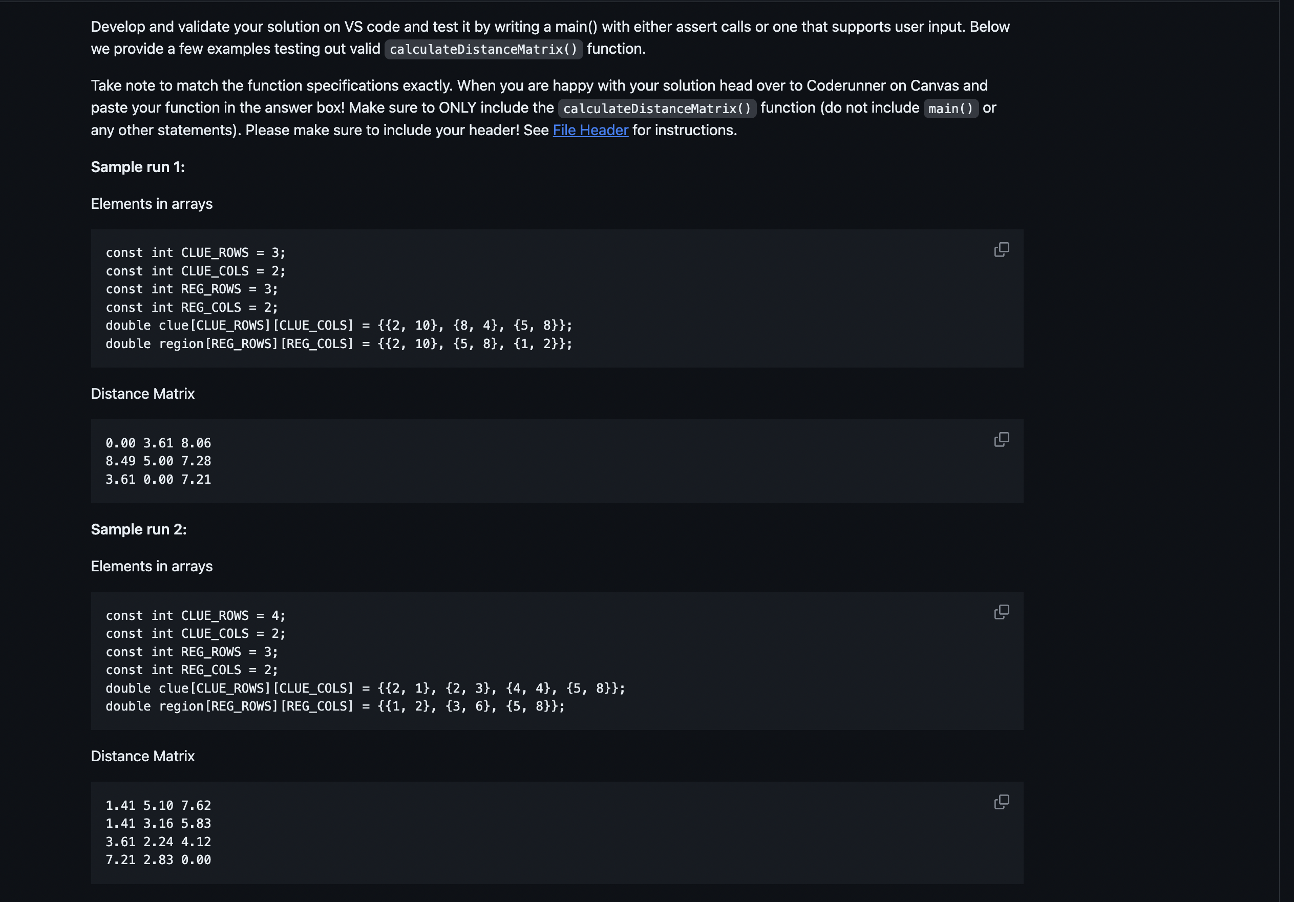 Solved Sample Run 2 Elements In Arrays Const Int Cluerows 