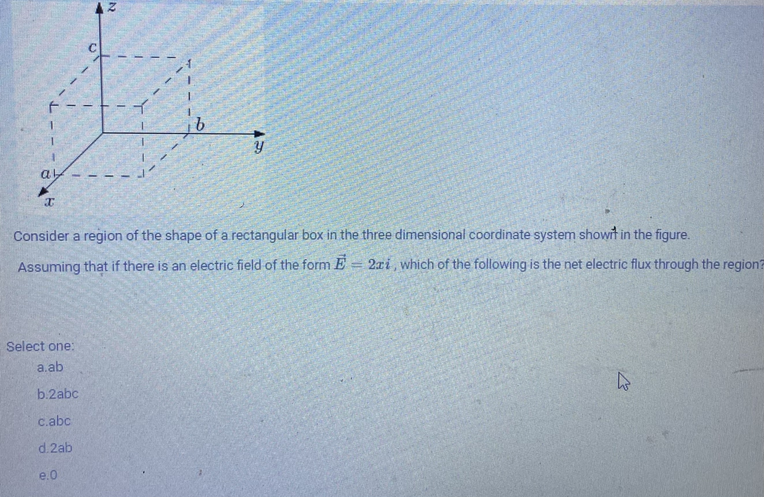 Solved Consider a region of the shape of a rectangular box | Chegg.com