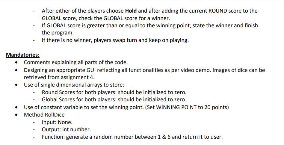 Solved The code has to be written in C#. The GUI is a | Chegg.com