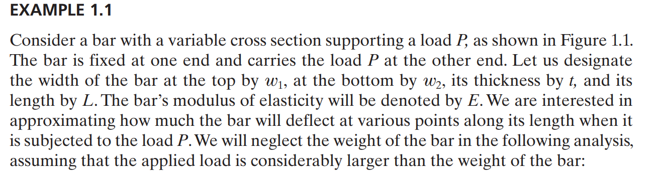 Solved 1. Solve Example 1.10 using: (a) two elements and (b) | Chegg.com
