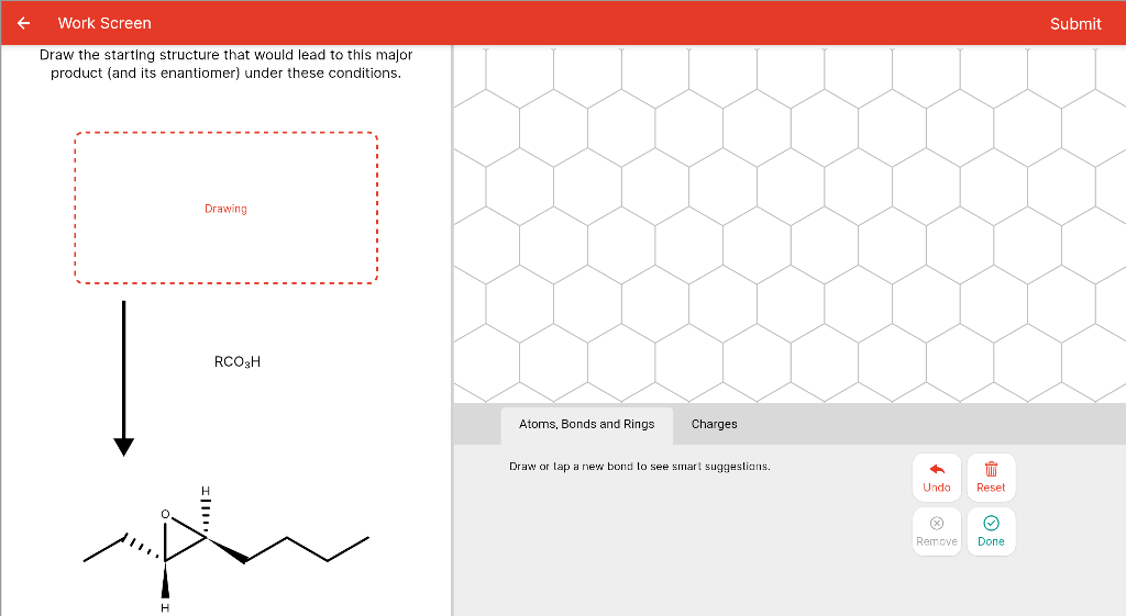 Solved draw the starting structure that would lead to this | Chegg.com