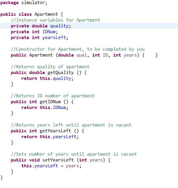 Need some help completing the codes below | Chegg.com