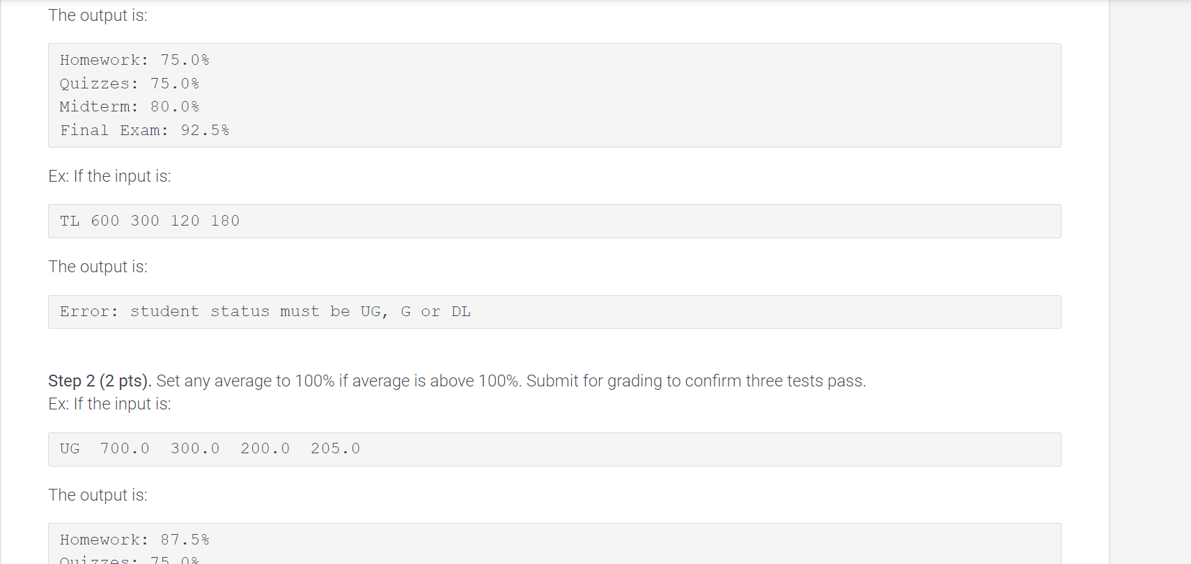 Solved 3.22 LAB*: Program: Grade calculator Program | Chegg.com