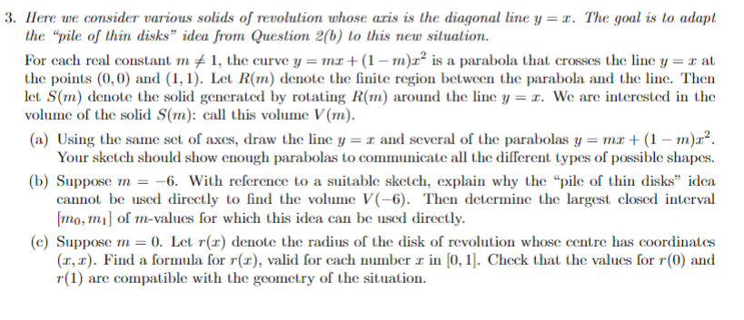 Solved Here we consider various solids of revolution whose | Chegg.com
