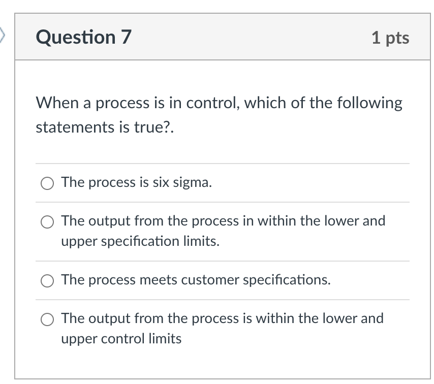 Solved For a process with capability index Cp=2, which one | Chegg.com