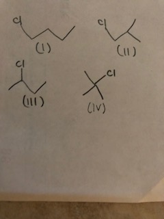 Solved Identify the C4H9Cl isomer given the following proton | Chegg.com
