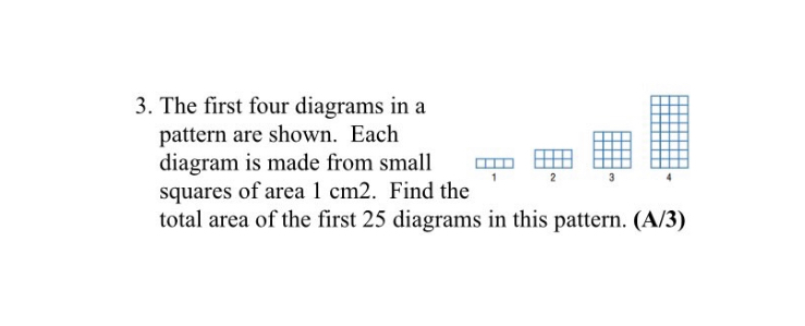 Solved 3. The first four diagrams in a pattern are shown. | Chegg.com