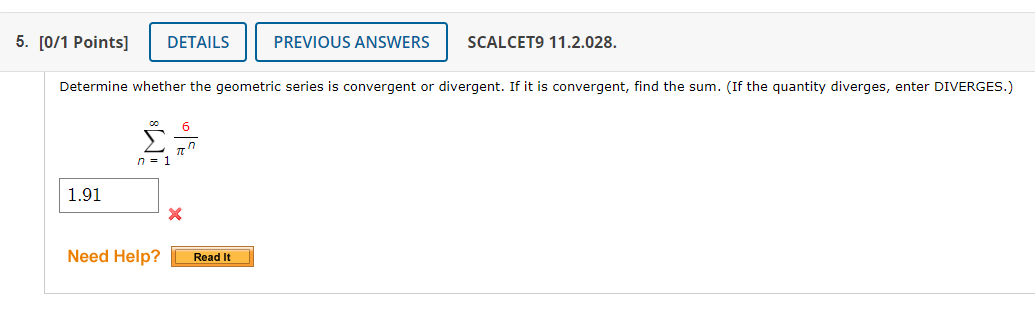 Solved 5. [0/1 Points) DETAILS PREVIOUS ANSWERS SCALCET9 | Chegg.com
