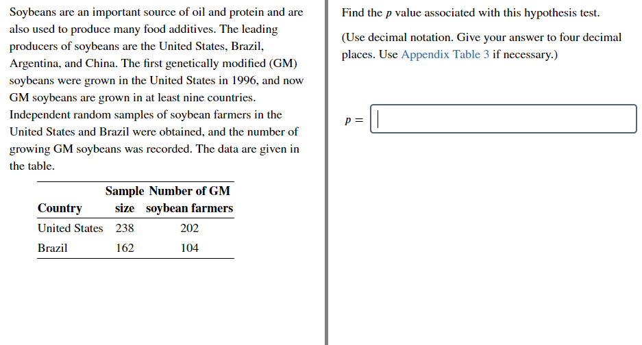 Solved Find the p value associated with this hypothesis | Chegg.com