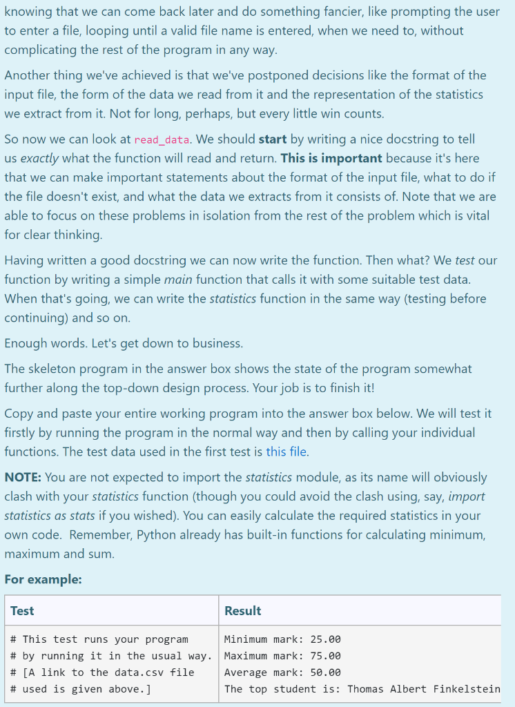 Solved Suppose you have been asked to write a program to get | Chegg.com