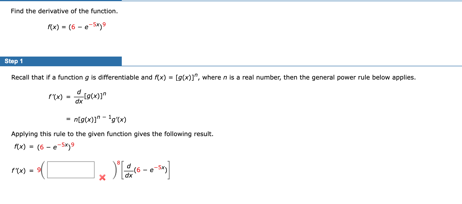 Solved Find the derivative of the function. f(x) = (6 - | Chegg.com