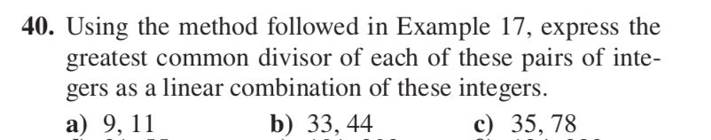 Solved 40. Using the method followed in Example 17, express | Chegg.com