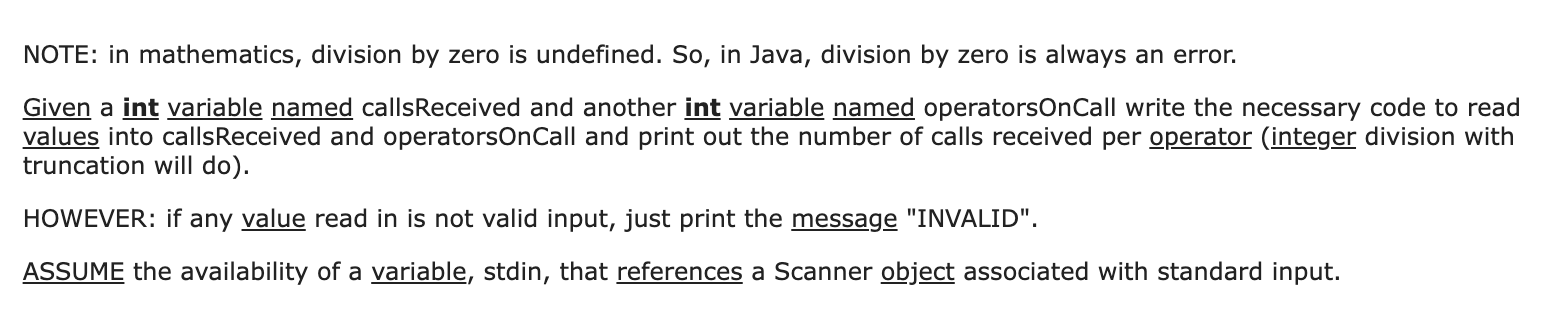 Solved Note In Mathematics Division By Zero Is Undefined Chegg