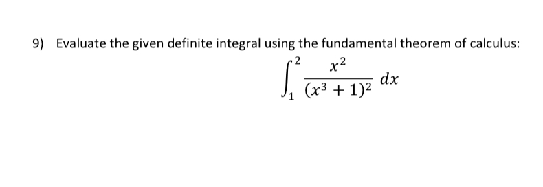 Solved Evaluate the given definite integral using the | Chegg.com