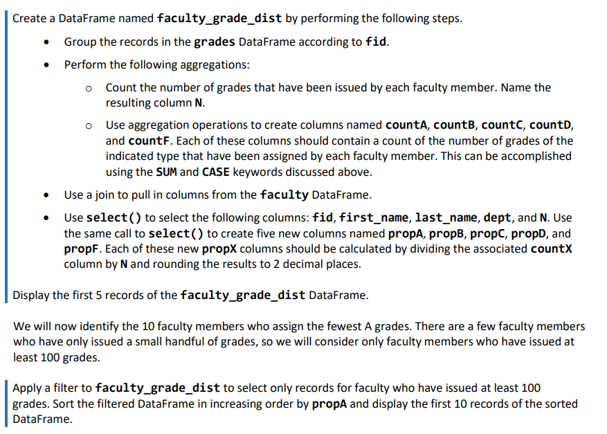 Solved DataBricks Project 2import numpy as npimport pandas | Chegg.com