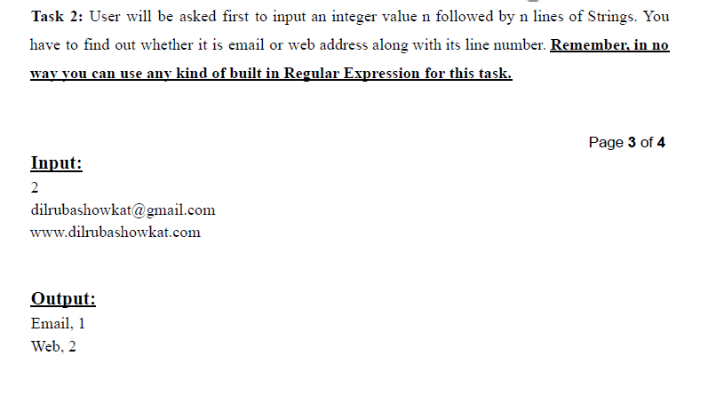 Solved In this assignment, you will work on regular | Chegg.com