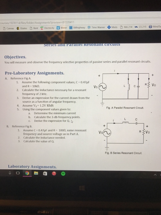 Solved You will measure and observe the frequency selective | Chegg.com