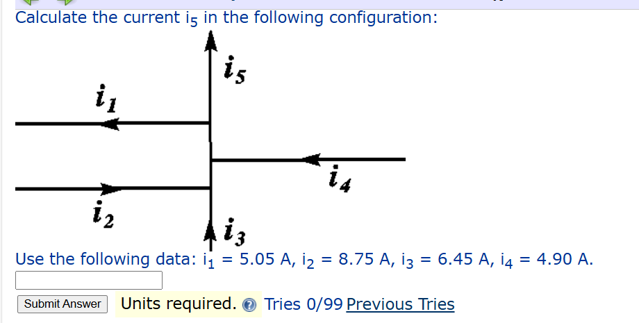 Solved Calculate the current i5 ﻿in the following | Chegg.com