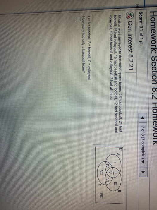 Solved Homework: Section 8.2 Homeworki 7 Of 8 (7 Complete) 