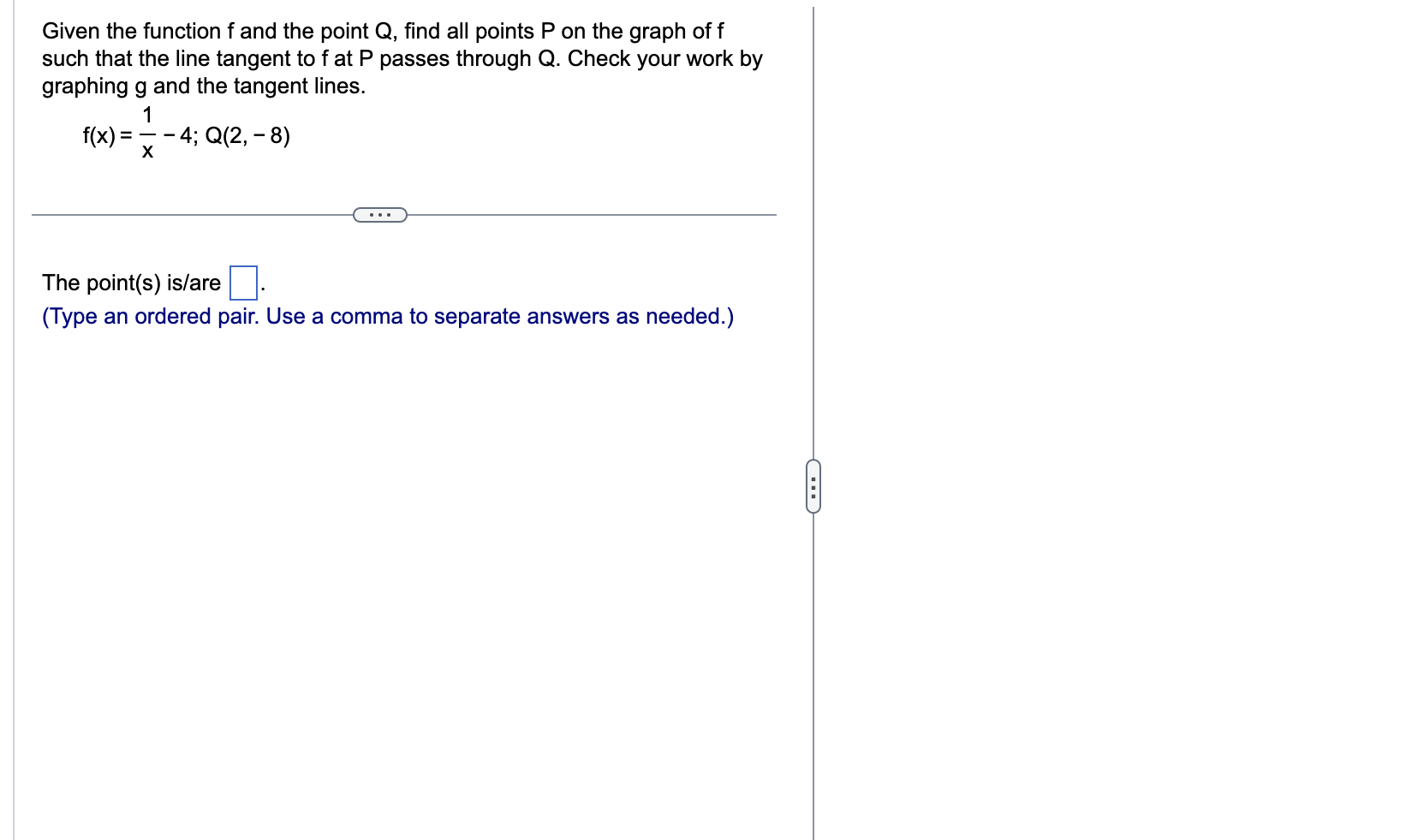 Solved Given the function f and the point Q, find all points | Chegg.com
