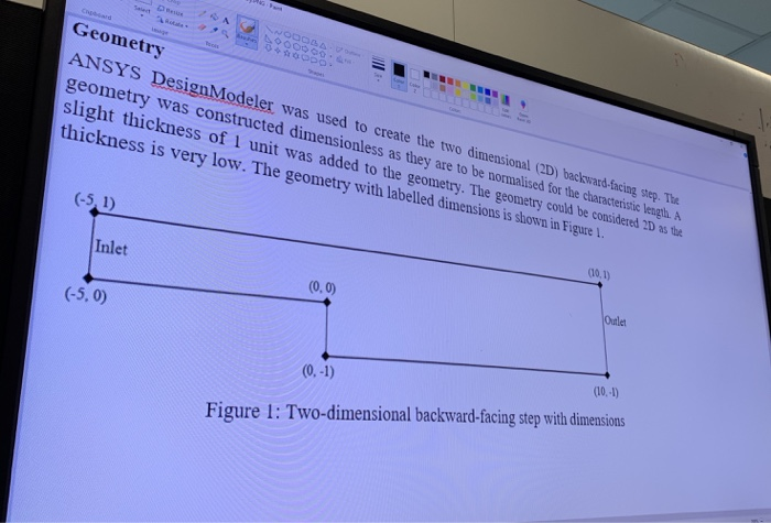 Geometry ANSYS DesignModeler geometry was constructed | Chegg.com