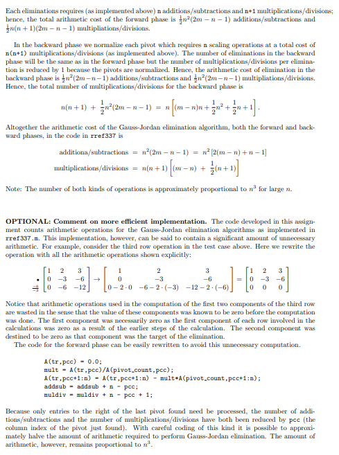 Math 337: Linear Algbra Guide to MATLAB Assignment 4: | Chegg.com