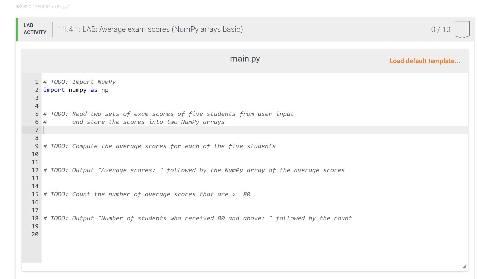 Solved Write a program that reads two sets of exam scores of | Chegg.com