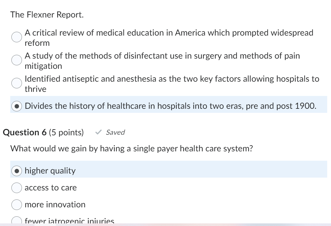 Solved The Flexner Report. A critical review of medical | Chegg.com