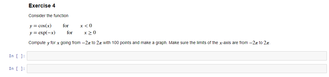 Solved Consider the function yy=cos(x)=exp(−x) for for | Chegg.com