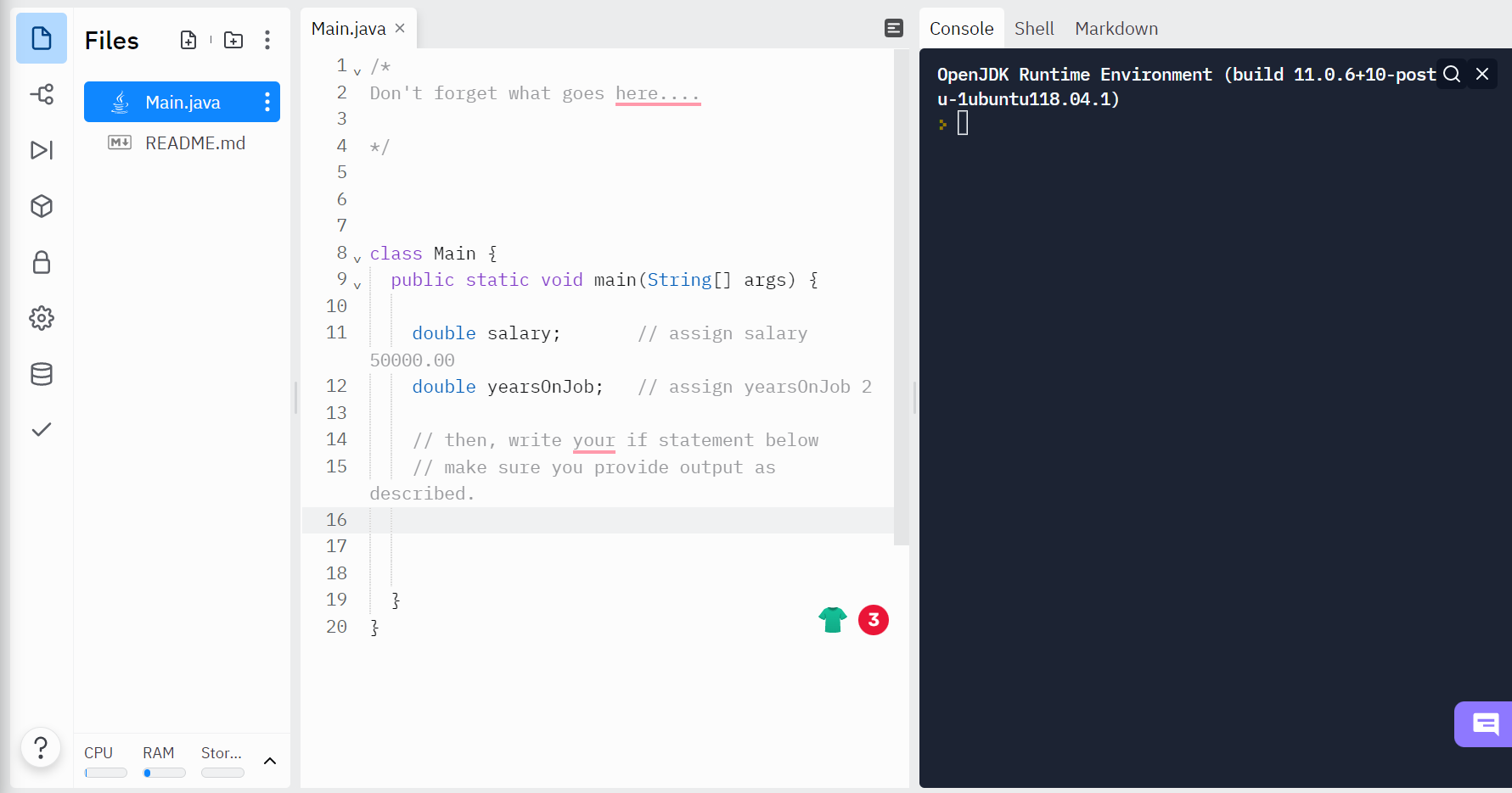 Solved Readmemd X E Preview Console Shell Markdown 3 Files 