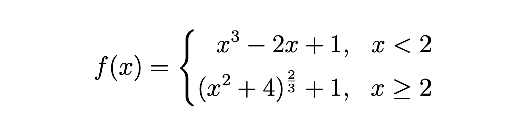 Solved Determine the continuity and differentiability of | Chegg.com